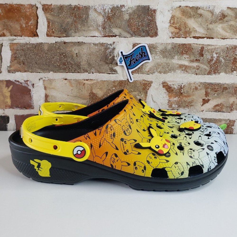 Crocs X Pokemon Pikachu Classic Clog W/ Jibbitz Men's… - Gem